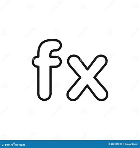 Math Function Graph Neon Sign Vector Illustration 328517174