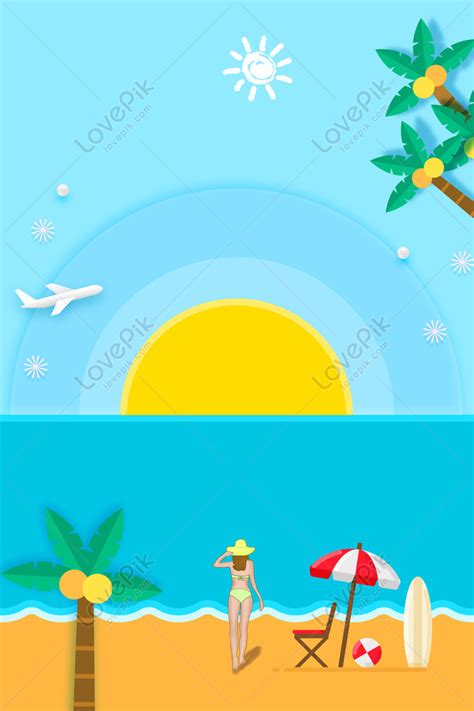 해변 파도 바다 풍경 이미지 Hd 파티 광장 해변 풍경 배경 사진 무료 다운로드 Lovepik