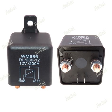 Реле непрерывного действия высокой мощности и пусковое реле автомобильные реле 200 А 12 В