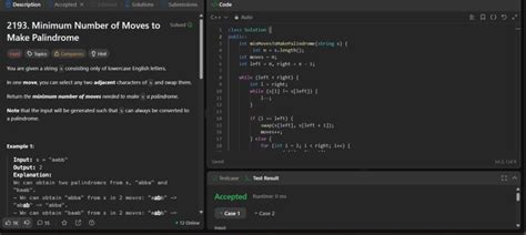 100daysofleetcode Leetcode Greedyalgorithm Palindrome 100dayschallenge Cplusplus