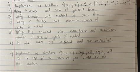 Solved 1 Implement The Function Fxyz∑m013456t