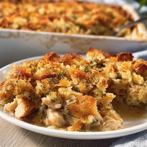 Easy Chicken And Stuffing Casserole Kitchrecipes