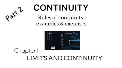 continuity rules of continuity examples and exercises lecturing bsc mathematics csir net jrf