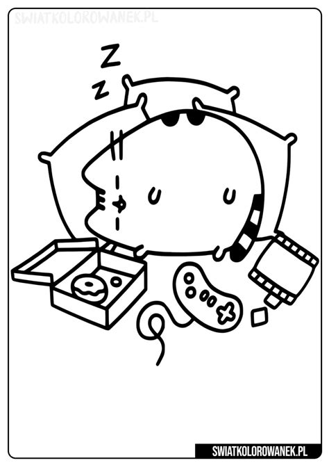 Kolorowanka Mix Pusheen Darmowe Kolorowanki Do Druku