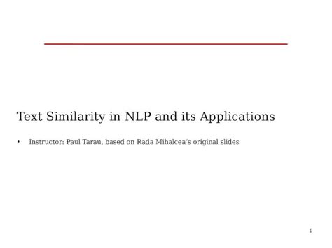 pptx text similarity in nlp and its applications dokumen tips