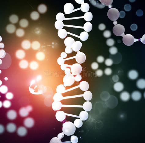 Abstract Dna Molecule Science Background Ai Generative Stock