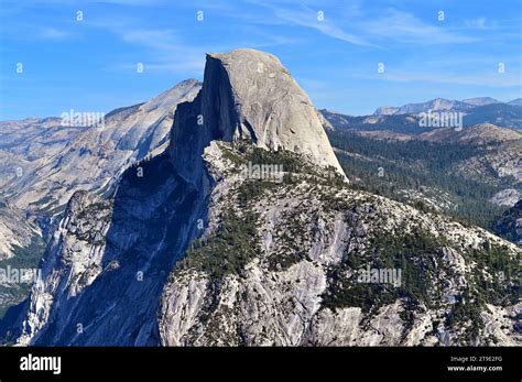 Yosemite National Park California Usa Yosemites Famed Half Dome Peak As Seen From Glacier