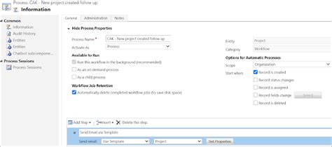 DYNAMICS 365 INSERT CUSTOM ENTITY FIELDS IN EMAIL TEMPLATE