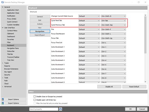 cycle through tabs with keyboard by tab position