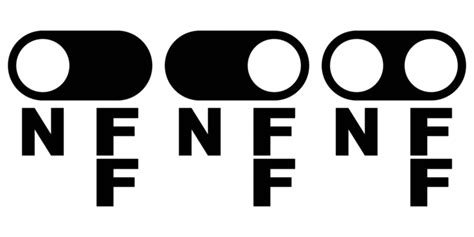 Vector Set Of Onoff Iconsenabling Disabling Shutdown Disconnect Switch