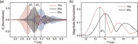 A Simulated Temporal Signals With Gaussian Pulse Incidence Through