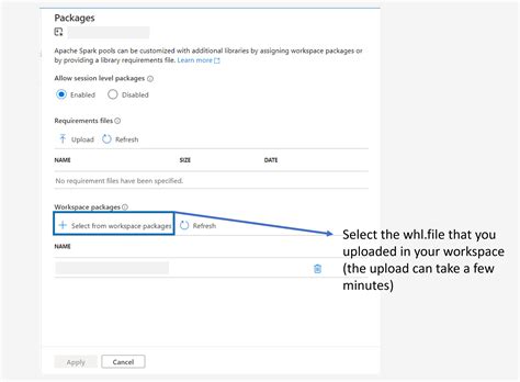 How To Add A Custom Python Package In Azure Synapse Analytics — Data