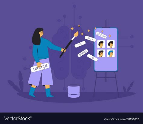 Neural Networks Prompt Engineering Royalty Free Vector Image