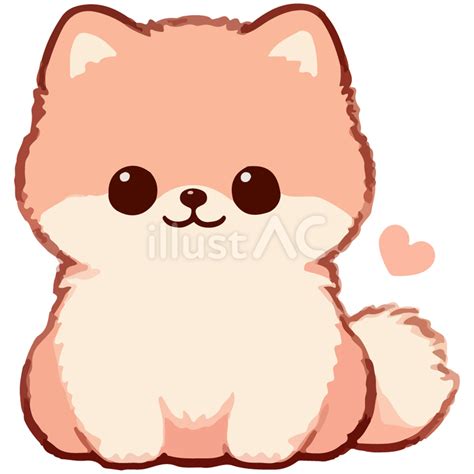 フリーカット絵素材／可愛い犬イラスト No 24743695｜無料イラスト・フリー素材なら「イラストac」