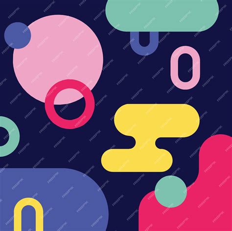 Premium Vector Colorful Abstract Shape Background