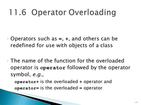 operator overloading
