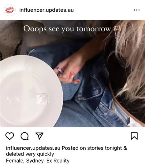 Aussie Influencer Cassidy Mcgill Breaks Silence After White Powder Pic