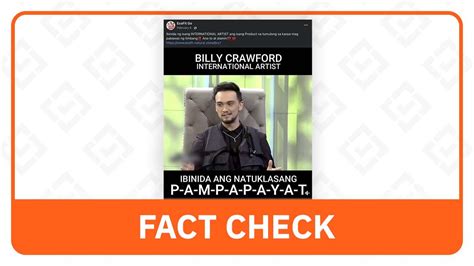 Ang Panayam Ni Billy Crawford Na Ginamit Sa Pagbabawas Ng Timbang Ay Ai