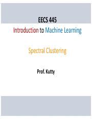 Spectral Clustering Introduction To Machine Learning And Graph Course Hero