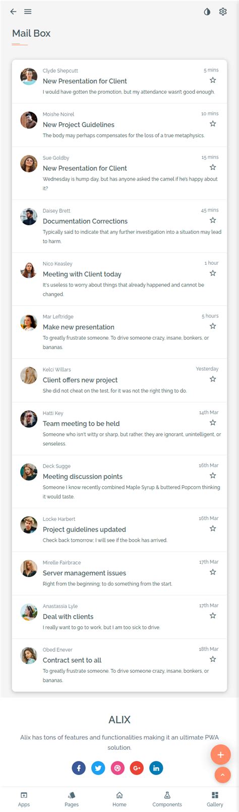 Alix Multi Purpose Pwa Mobile App Template By Themepassion Themeforest