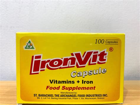 Ironvit Multivitamins Iron 100capsules Lazada Ph