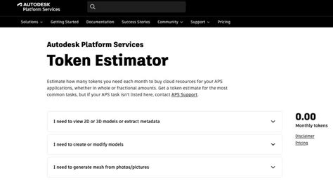 Autodesk Platform Services On Linkedin 📣 Introducing The New Token Estimator From Autodesk