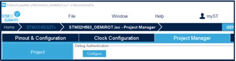 Securityhow To Start With Stm32cubemx Oemirot Boot Path On Stm32h563
