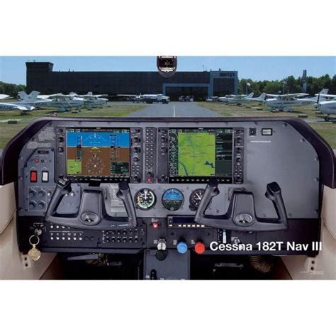 Cessna 172s Skyhawk Cockpit Poster With Garmin G1000 Glass 48 Off