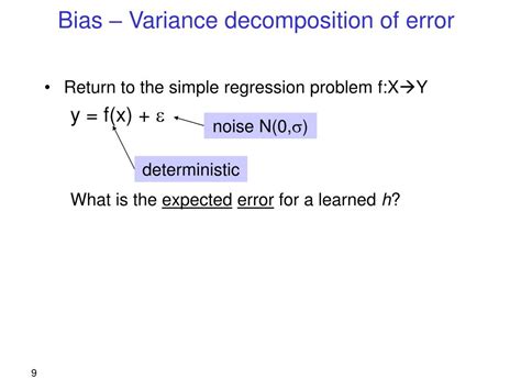 Ppt Regression And The Bias Variance Decomposition Powerpoint