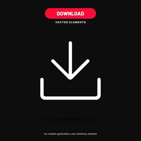 Premium Vector 3d Download Button Icon Upload Icon Down Arrow