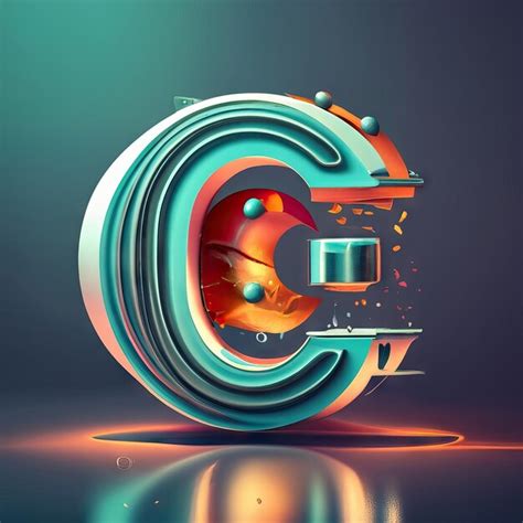 Letter C In 3d Premium Ai Generated Image Letter C In 3d Premium Ai Generated Image