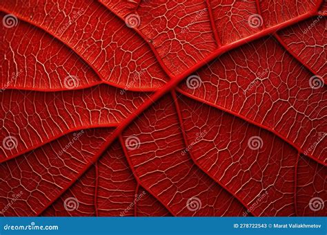 The Texture Of A Tree Leaf Macro Texture Of Foliage Background Red Leafs Stock Illustration