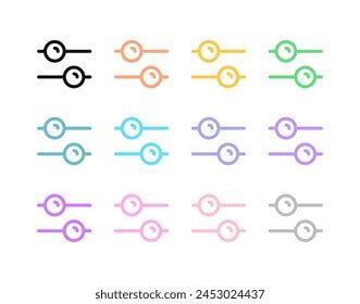 Editable Vector Slider Setting Configuration Icon Stock Vector Royalty Free