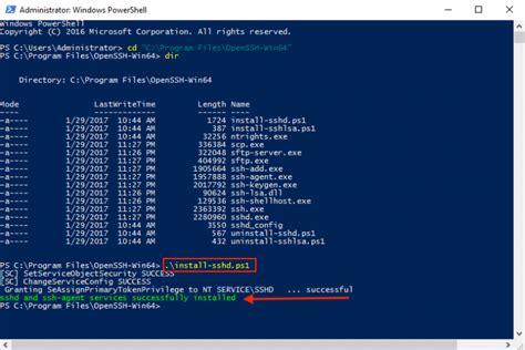 How To Install An OpenSSH Server Client On A Windows 2016 Server