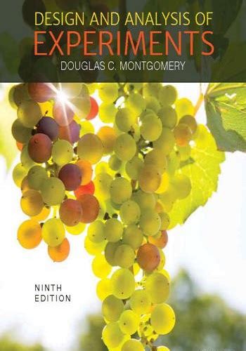 Design And Analysis Of Experiments عالم الكتب