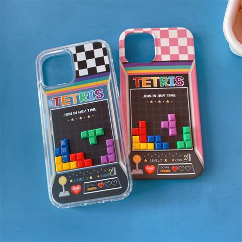 레트로 테트리스 폰케이스 커플 케이스 폴드4 아이폰14 데코덴 하드 폰케이스 카드수납 범퍼 클리어 S23 Z플립4 S22 울트라 폴드4 A32