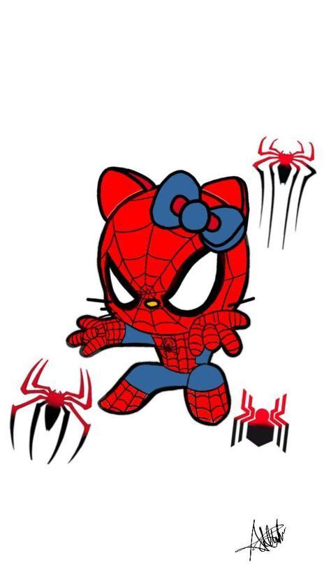 Kittyspiderman Hello Kitty Hello Kitty Drawing Hello Kitty Art