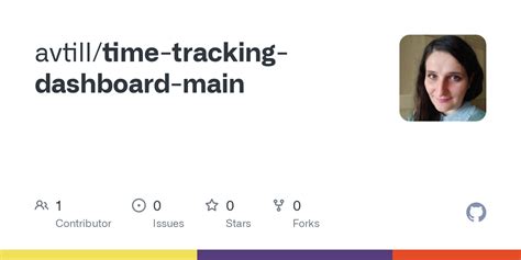 github avtill time tracking dashboard main