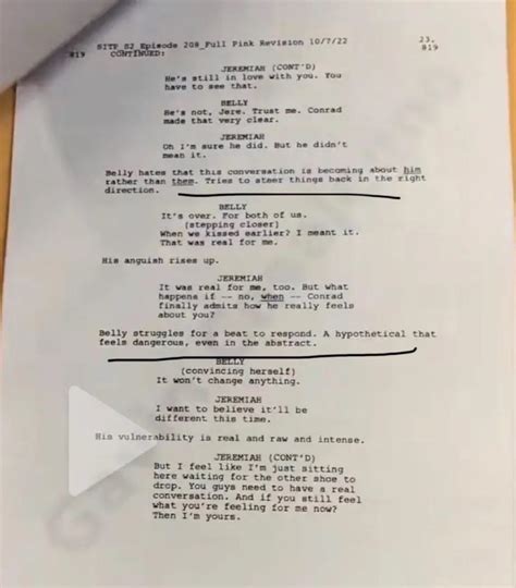 Bellys Behavior Leaked Script R Thesummeriturnedprett
