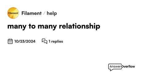 Many To Many Relationship Filament