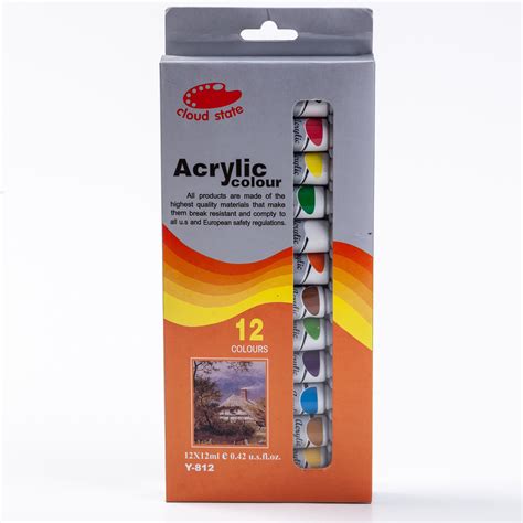 Diy 12 Color12ml Acrylic Oil Painting Watercolor Grandado