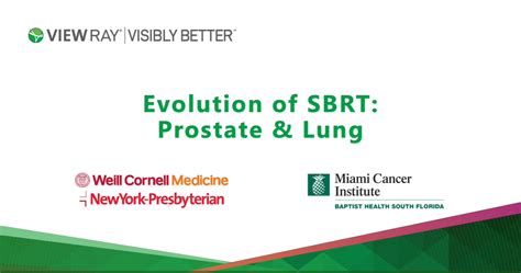 The Evolution Of Sbrt Prostate And Lung Cancer Viewray Systems Inc