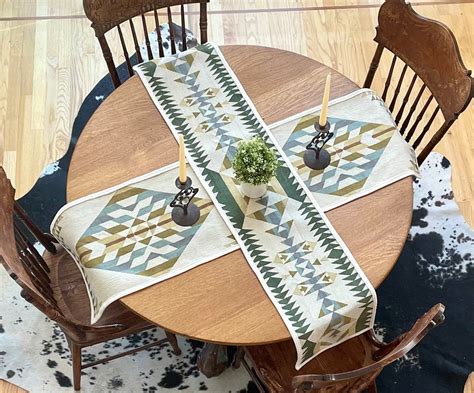 Western Inspired Table Runners Choice Of Design Rustic Home Decor