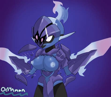 Rule 34 Anthro Armor Big Breasts Blush Ceruledge Embarrassed Female