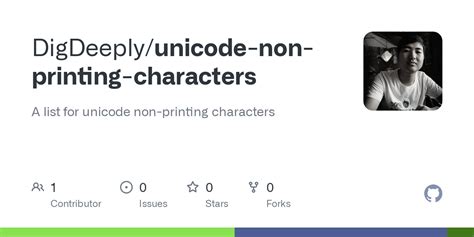 Github Digdeeplyunicode Non Printing Characters A List For Unicode Non Printing Characters