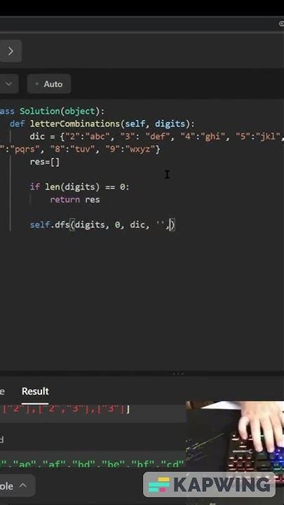 Leetcode 17 Letter Combinations Of A Phone Number Leetcode Python