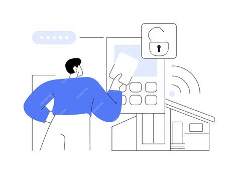 Premium Vector Access Control System Abstract Concept Vector Illustration