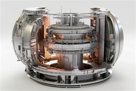 Un Primer Plano De Una Gran Turbina Eléctrica Con Su Interior Foto