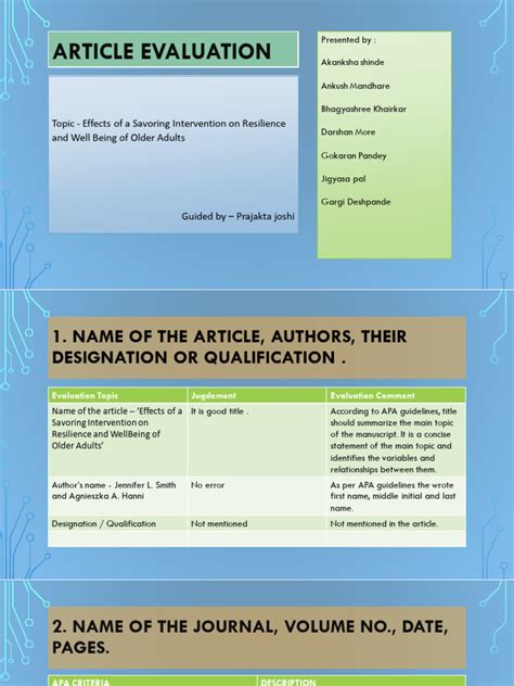 Article Evaluation Pdf Behavioural Sciences Psychology