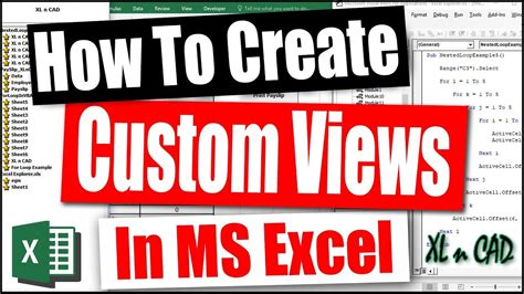 use and importance of custom views in ms excel youtube